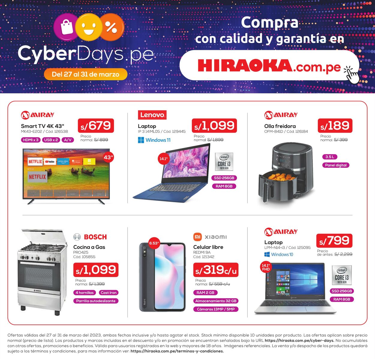 Hiraoka Catálogo Promocional - Válido del 27.03 al 31.03 - Página nº 1 ...