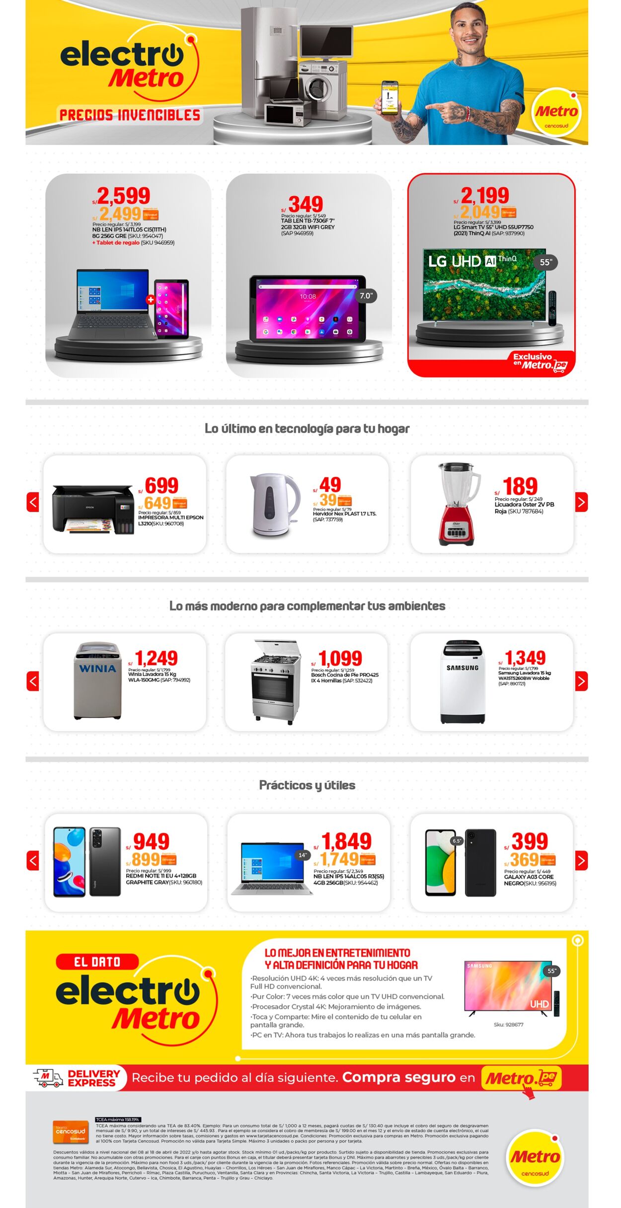 Metro Catálogo Promocional - Válido del 08.04 al 18.04 - Página nº 1 ...